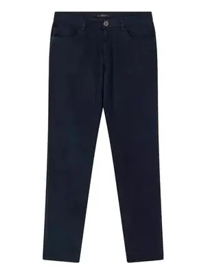 Boggi Milano Jeans In Stretch Cotton Tencel - Blue