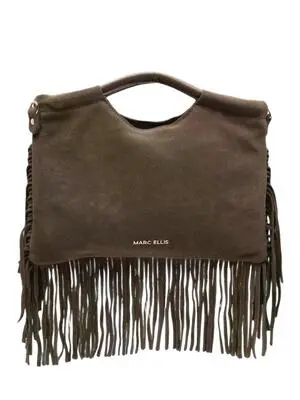 MARC ELLIS Camelia Fringe-trim Tote Bag - Brown