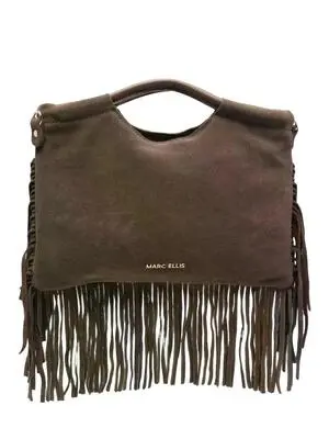 MARC ELLIS Camelia Fringe-trim Tote Bag - Brown