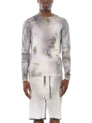 MD75 Long-sleeve Hand-treated Sweater - Grey