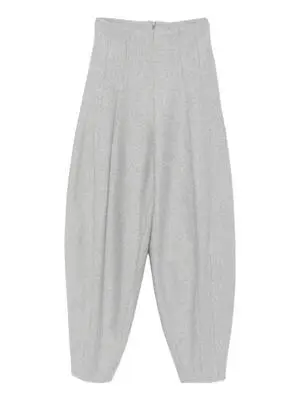 Liviana Conti Houndstooth-pattern Trousers - Grey