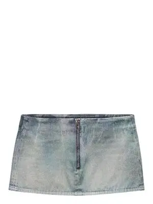 ALEXANDER WANG Glazed Denim Mini Skirt