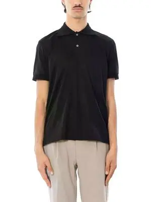 DANIELE FIESOLI Short-sleeve Polo Shirt - Black
