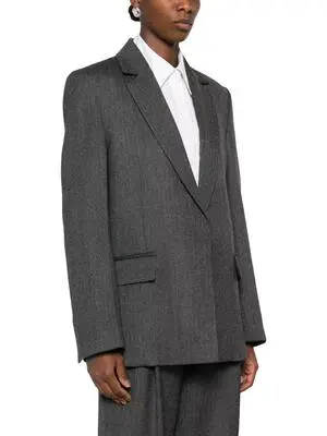 TOTEME Herringbone-pattern Blazer - Grey