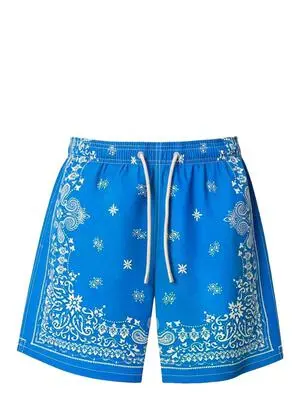 MC2 SAINT BARTH Gustavia Paisley-print Swim Shorts - Blue