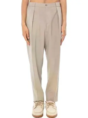 BRIGLIA 1949 Portobello Marzotto Pleated Trousers - Neutrals