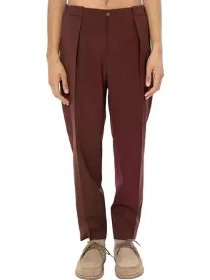 BRIGLIA 1949 Portobello Marzotto Trousers - Brown
