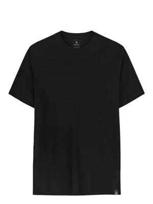 Boggi Milano T-shirt Jersey Cotton Tencel Blend - Black