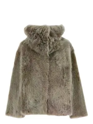 SALVATORE SANTORO High-neck Fur Jacket