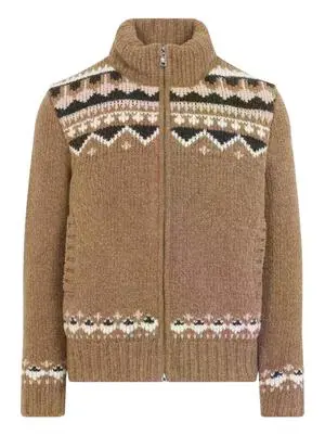 Moncler Long-sleeve Padded Jacket - Brown