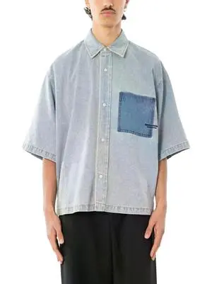 NEW AMSTERDAM SURF ASSOCIATION Patch-pocket Denim Shirt