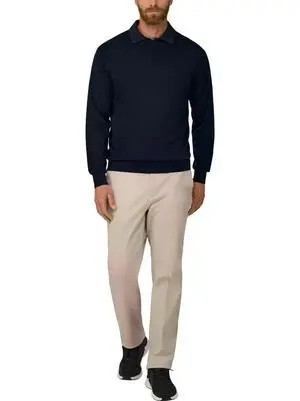 Boggi Milano Crew-neck In Extrafine Merino Wool - Blue