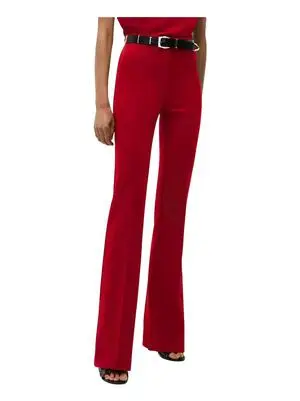 Pinko Pressed-crease Flared Trousers Red