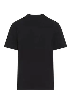 Moncler Logo-embroidered Short-sleeve T-shirt - Black