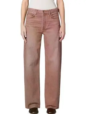 AGOLDE Arched Wide-leg Jeans Red