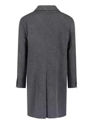 Tagliatore Double-breasted Peak-lapel Coat - Grey