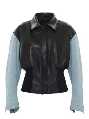 HAIKURE Vivienne Panelled Leather Jacket
