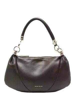 MARC ELLIS Devamdo Leather Shoulder Bag Brown