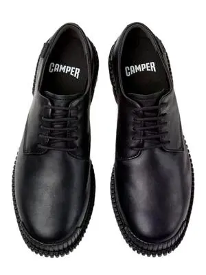 Camper Pix Leather Derby Shoes - Black