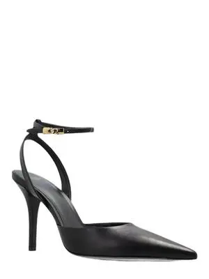 Balmain Pointed-toe Ankle-strap Pumps - Black