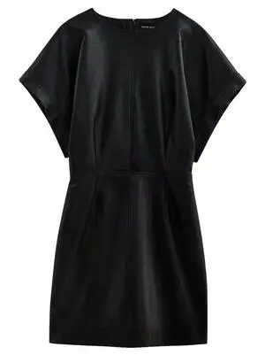 ANINE BING Zelie Dress Recycled Leather - Black