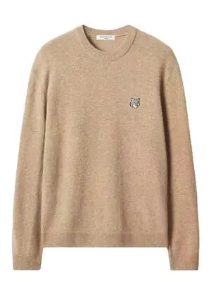 Maison Kitsuné Fox-patch Sweater - Neutrals