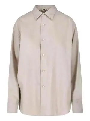 Auralee Super Light Wool Shirt - Neutrals