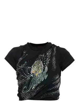 DIESEL® T-wincy Rhinestone-embellished Top