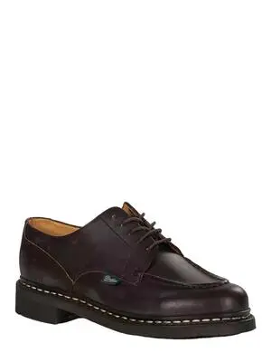 Paraboot Chambord Apron-toe Calf Leather Derby Shoes - Brown