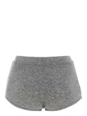 ENTIRE STUDIOS Booty Ribbed-knit Mini Shorts