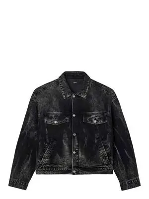 PURPLE BRAND Tie-dye Denim Jacket - Black