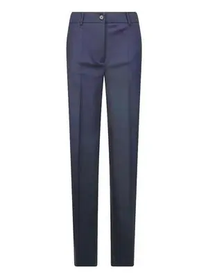 P.a.r.o.s.h Sallia Pressed-crease Trousers - Blue