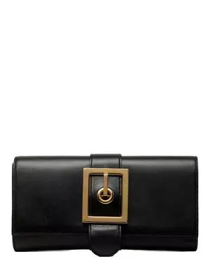 Gucci 2016-2026 Smooth Calfskin Lady Buckle Clutch Bag - Black
