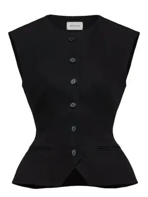 MAGDA BUTRYM Peplum Sleeveless Vest
