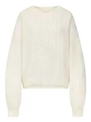 LOULOU DE SAISON Lucio Cable-knit Wool Sweater