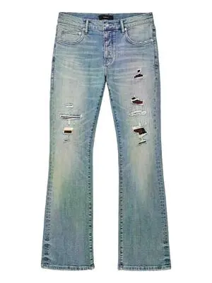 PURPLE BRAND Distressed Patchwork Jeans - Blue