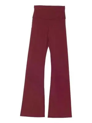 ANINE BING Logo-print Flared Leggings - Red