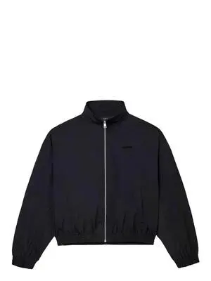 PURPLE BRAND Logo-embroidered Zip-up Jacket - Black