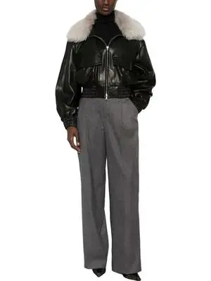 ROSSI Noa Pleated Trousers - Grey