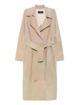 ARMA Yava Suede Coat - Neutrals