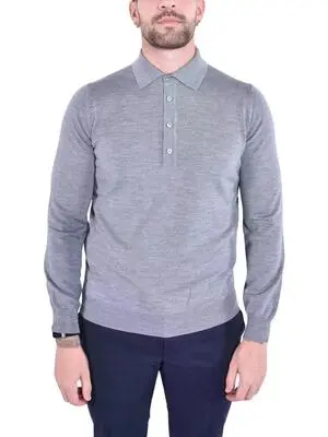 KANGRA Long-sleeve Polo Shirt - Grey
