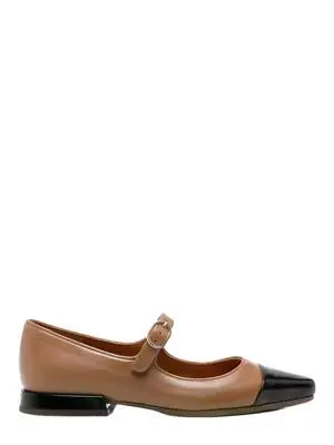 Chie Mihara Buckle-strap Ballet Flats - Brown