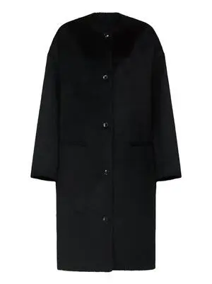 Loulou De Saison Oval-shaped Coat - Black