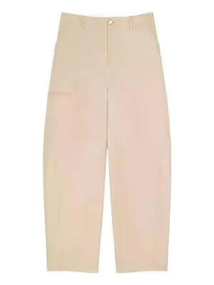 Givenchy Couture Seam Trousers In Cotton With Paris Patch - Neutrals