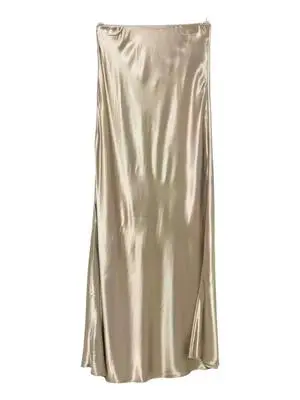 Erika Cavallini Satin-finish Maxi Skirt - Neutrals