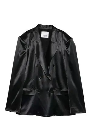 Erika Cavallini Double-breasted Blazer - Black