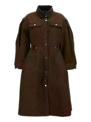 Simone Rocha Mini Shirt Dress - Brown
