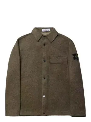 STONE ISLAND Compass Patch Wool Overshirt