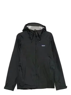 Patagonia Hooded Logo-patch Jacket - Black