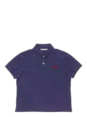 Acne Studios Logo Polo T-shirt - Blue